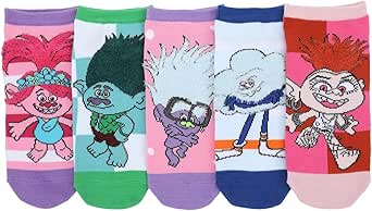Amazon.com: Bioworld Adult Trolls 3 Movie Ankle Socks 5-Pack - Colorful ...