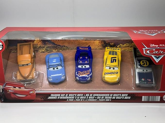 Amazon.com: Mattel Disney and Pixar Cars 3 Vehicle 5-Pack, Training Day ...