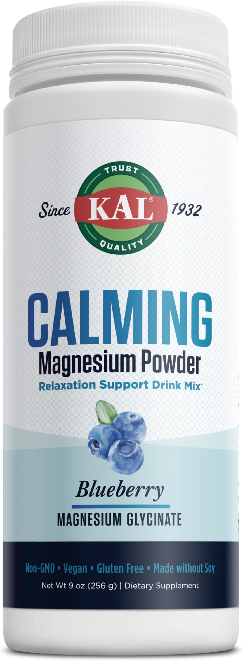 Amazon.com: KAL Calming Magnesium Powder - Blueberry Flavor Magnesium ...