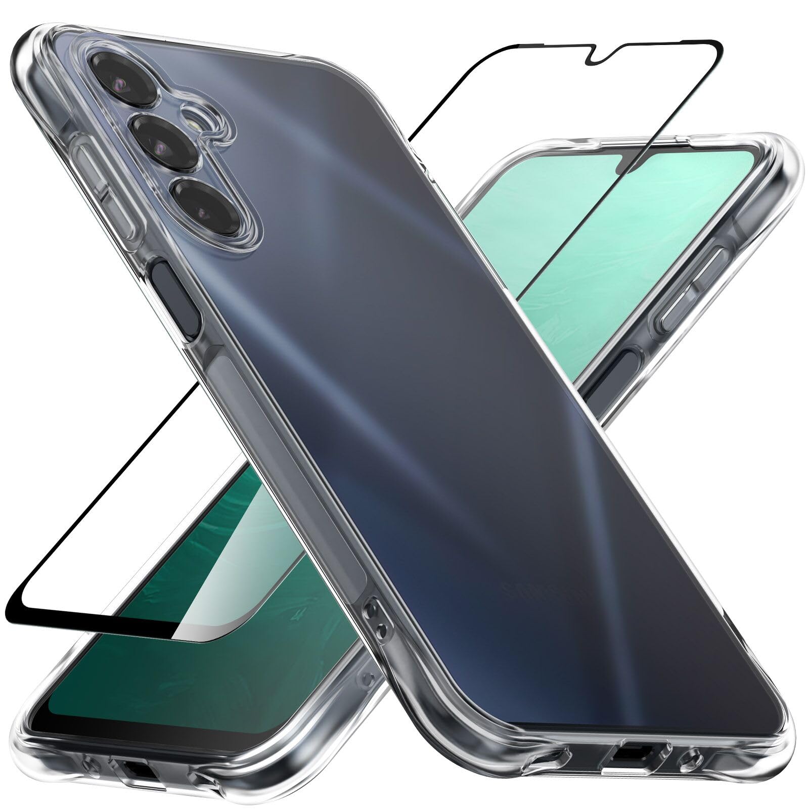 Amazon.com: Cresee Case for Samsung Galaxy A16 5G + Screen Protector Tempered Glass, Clear Phone ...