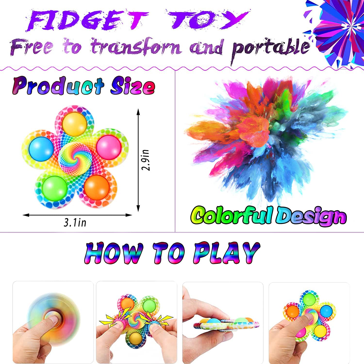 Snapklik.com : Easter Basket Stuffers For Teen Boys 5PC Fidget Toys ...