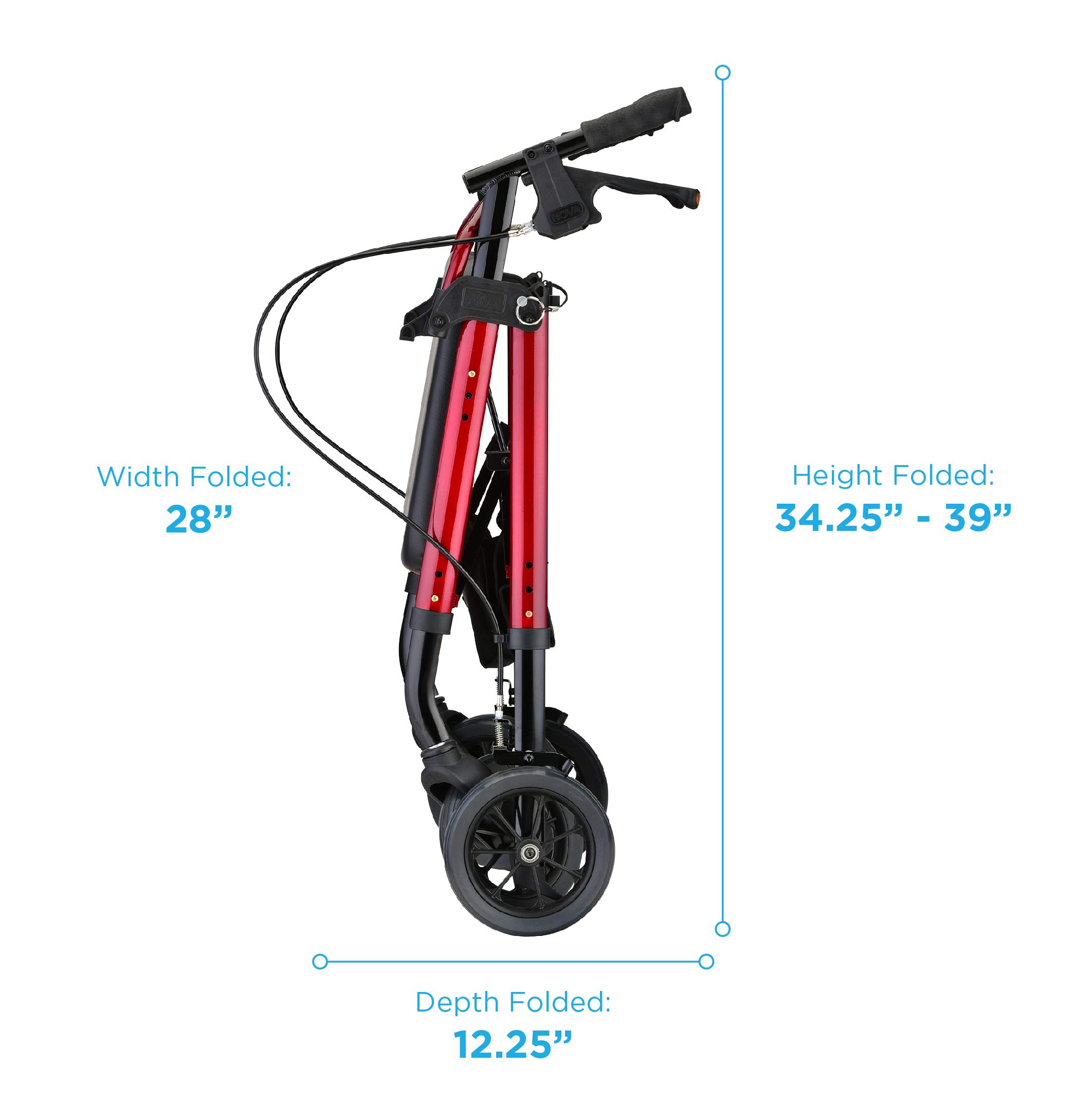 Snapklik.com : NOVA Medical Products Star Heavy Duty Bariatric Rollator ...