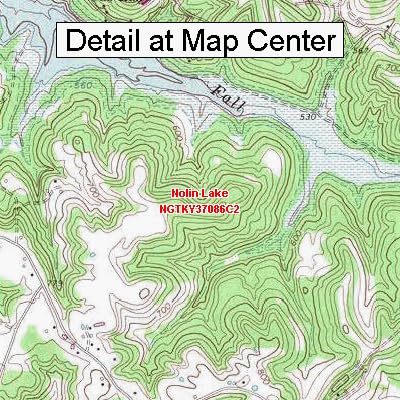 Amazon.com: USGS Topographic Quadrangle Map - Nolin Lake, Kentucky ...