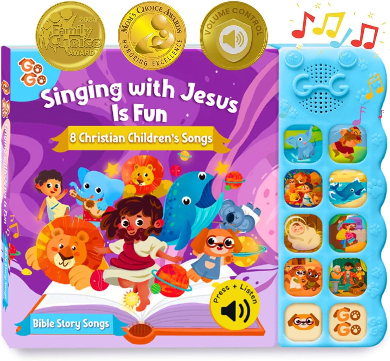Amazon.com: GO GO Bible Story Songs: 8 Toddler Songs, Christian Toys ...