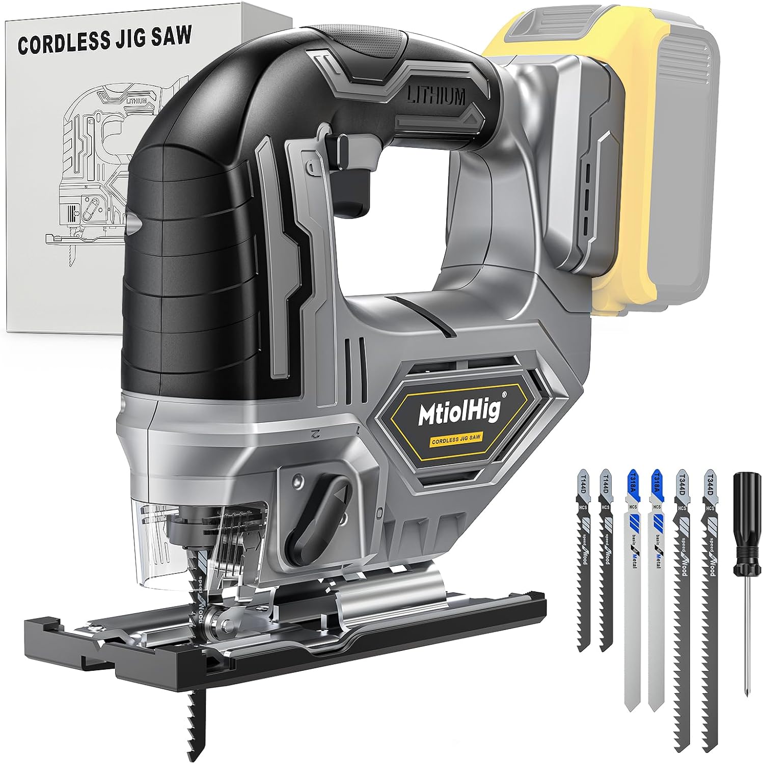 Cordless Jig Saw For DEWALT 20V/18V Battery, Brushless jigsaw tool with ...