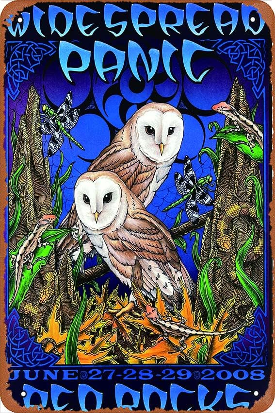 Amazon.com: Widespread Panic - 2008 Michael Everett poster Red Rocks, Morrison, CO Retro Tin ...