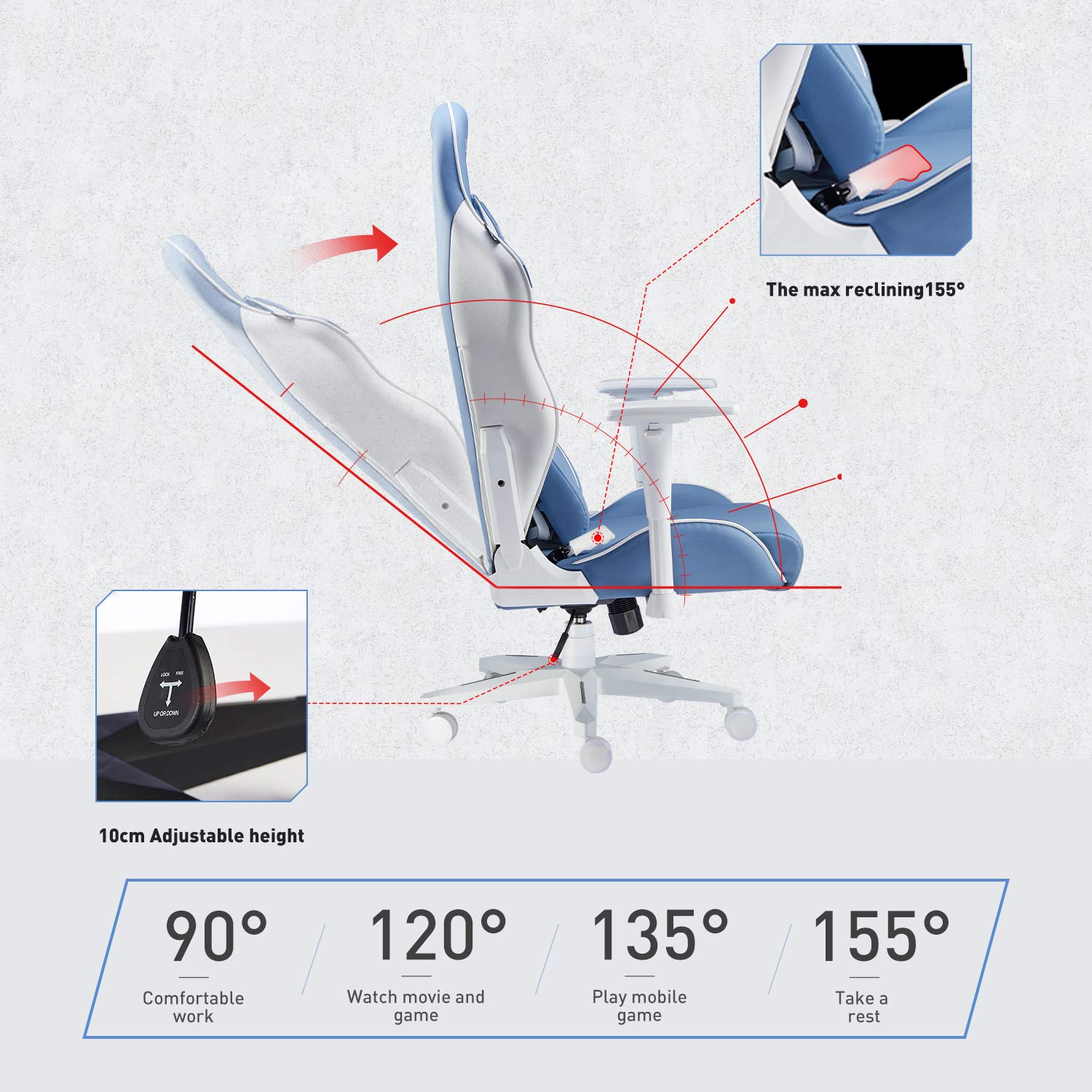 AutoFull Gaming Chair Racing...B08RRM8ZX1 | Encarguelo.com