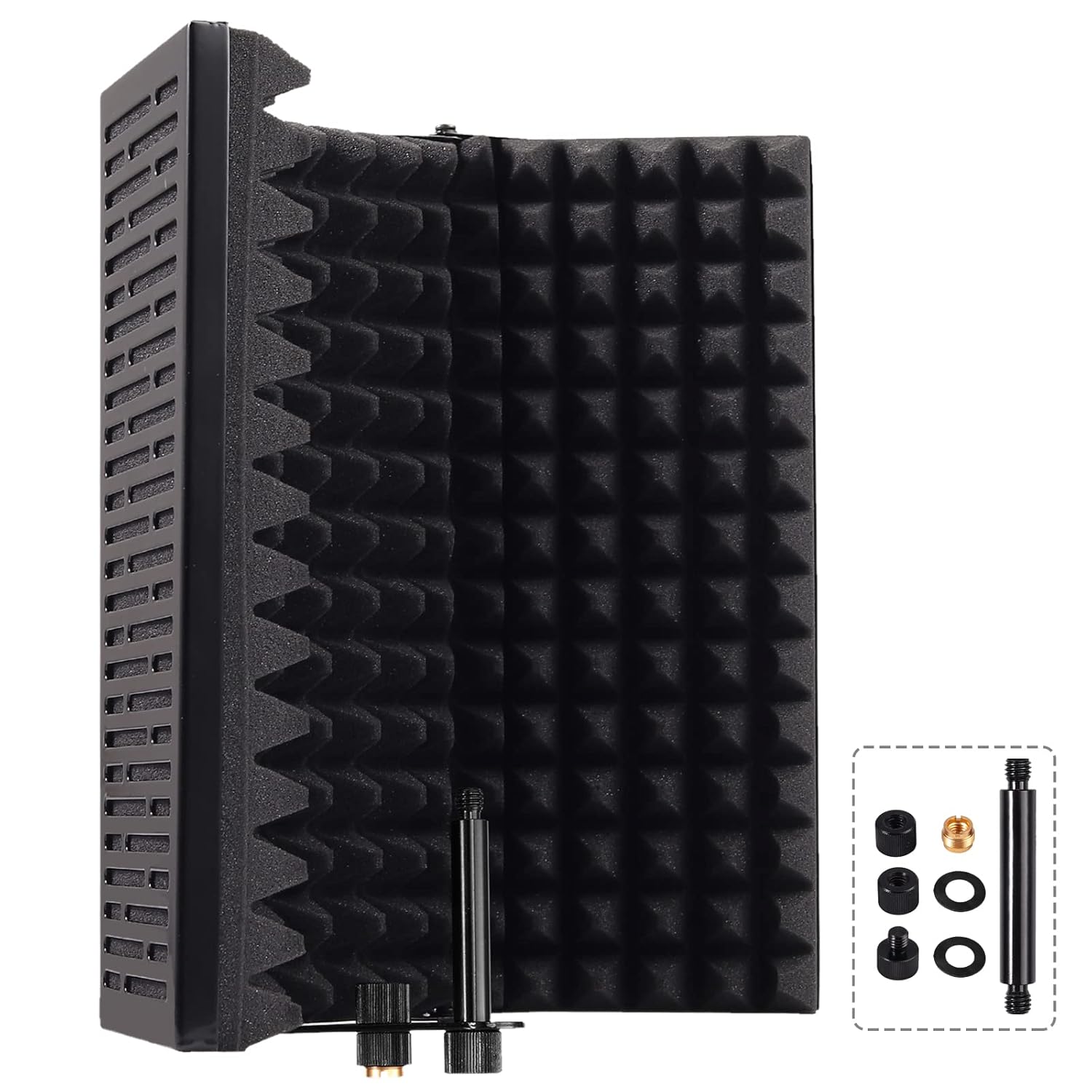 Amazon.com: Tanice Mic Isolation Shield Foldable Adjustable with 3/8 ...