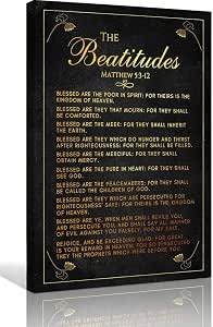 Amazon.com: The Beatitudes Matthew 5 3-12 Bible Verse Wall Art ...