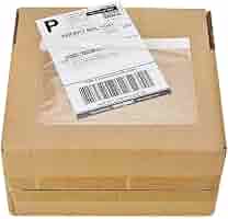 Shipping Label Pouches LabelMore Clear Plastic - 500 Pack Of 7.5x5.5 ...