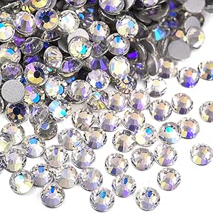 Amazon.com: Blinginbox 1440Pieces SS6/1.9-2mm Flat Back Crystal ...