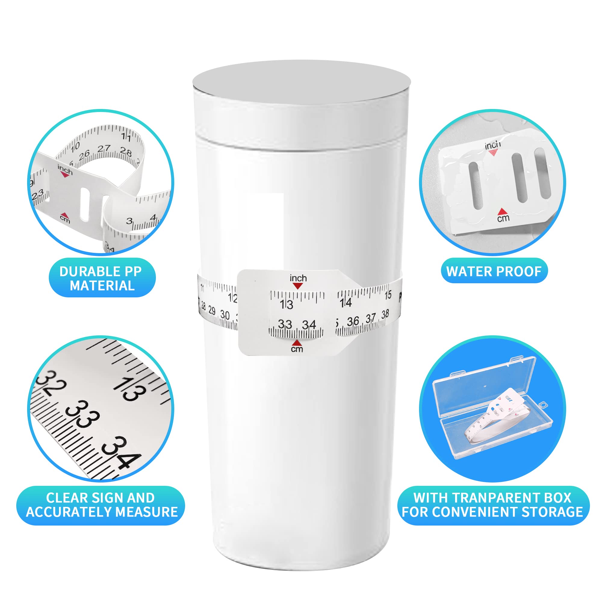 Snapklik.com : 2Pack Sublimation Tumblers Width Measurer - Accurately ...