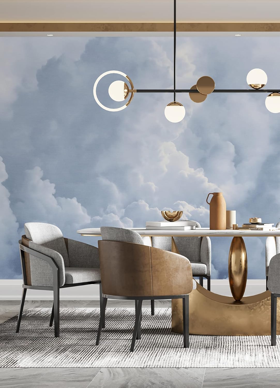 Mural de pared en las nubes azul cielo – Yaxa Colombia