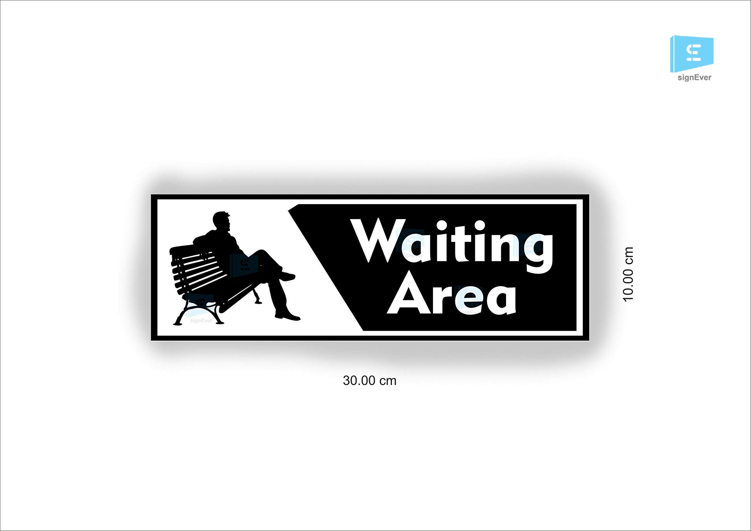 Buy SIGN EVER Waiting Area Sign Boards For Office Hospital Bank Clinic ...