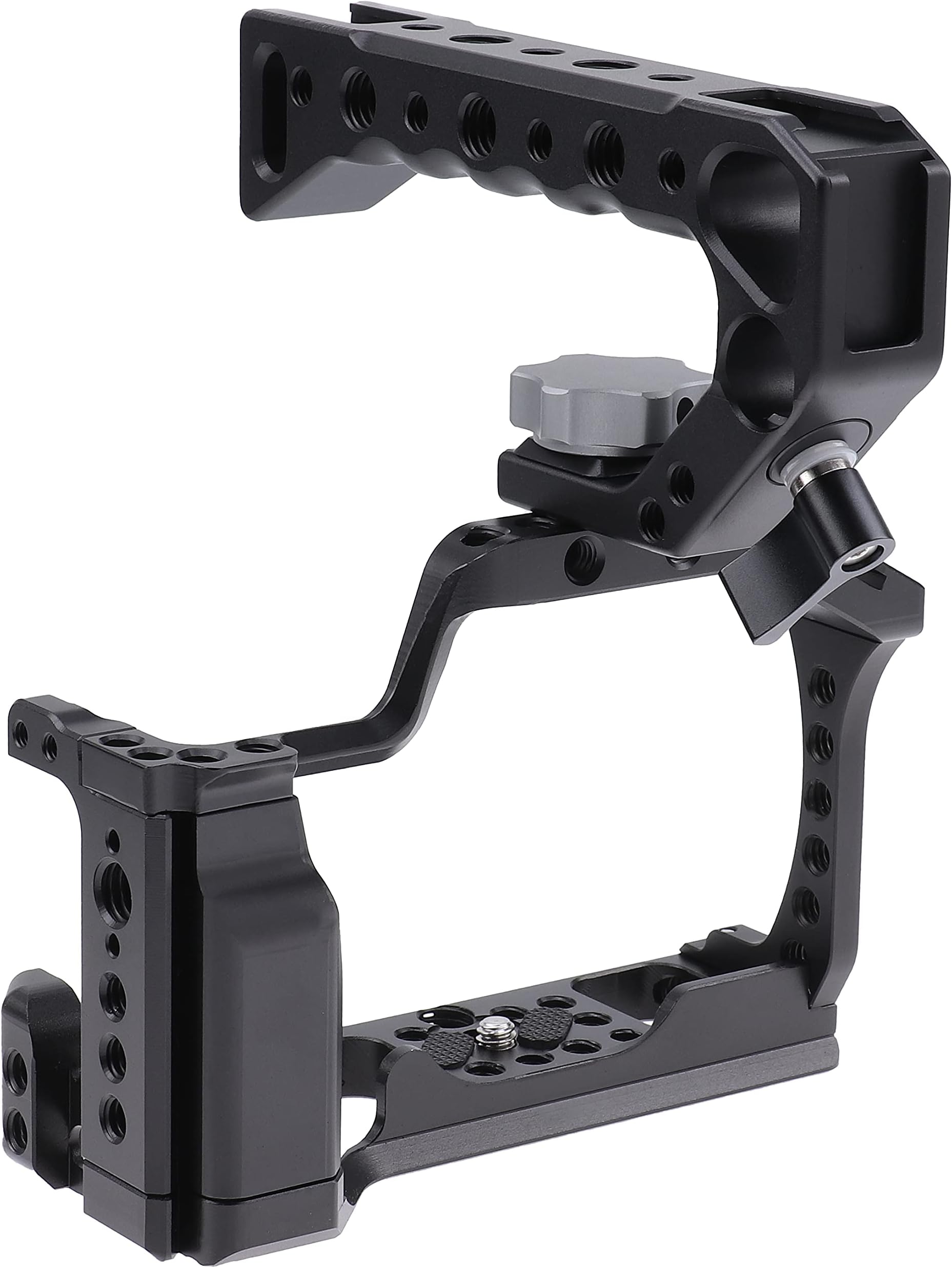 Amazon.com : FocusFoto Camera Cage +Top/Side Handle Grip Kit, Aluminium ...