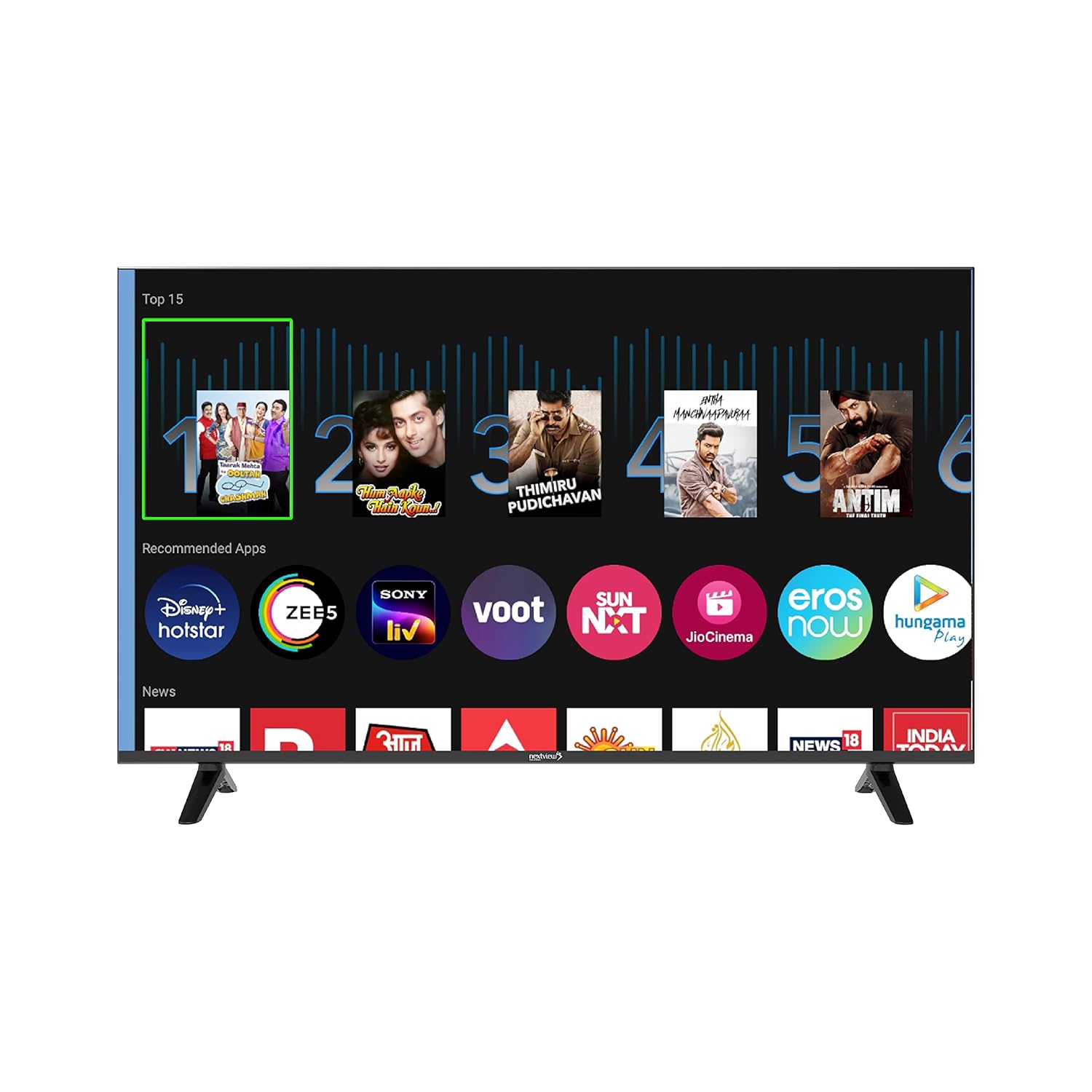 Nextview 80 cm (32 Inches) FHD Android Smart LED TV NV2FH32SL9 (Black ...