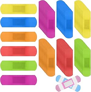 Amazon.com: 120Pcs Cute Colored Bandages Waterproof, Adhesive Flexible ...