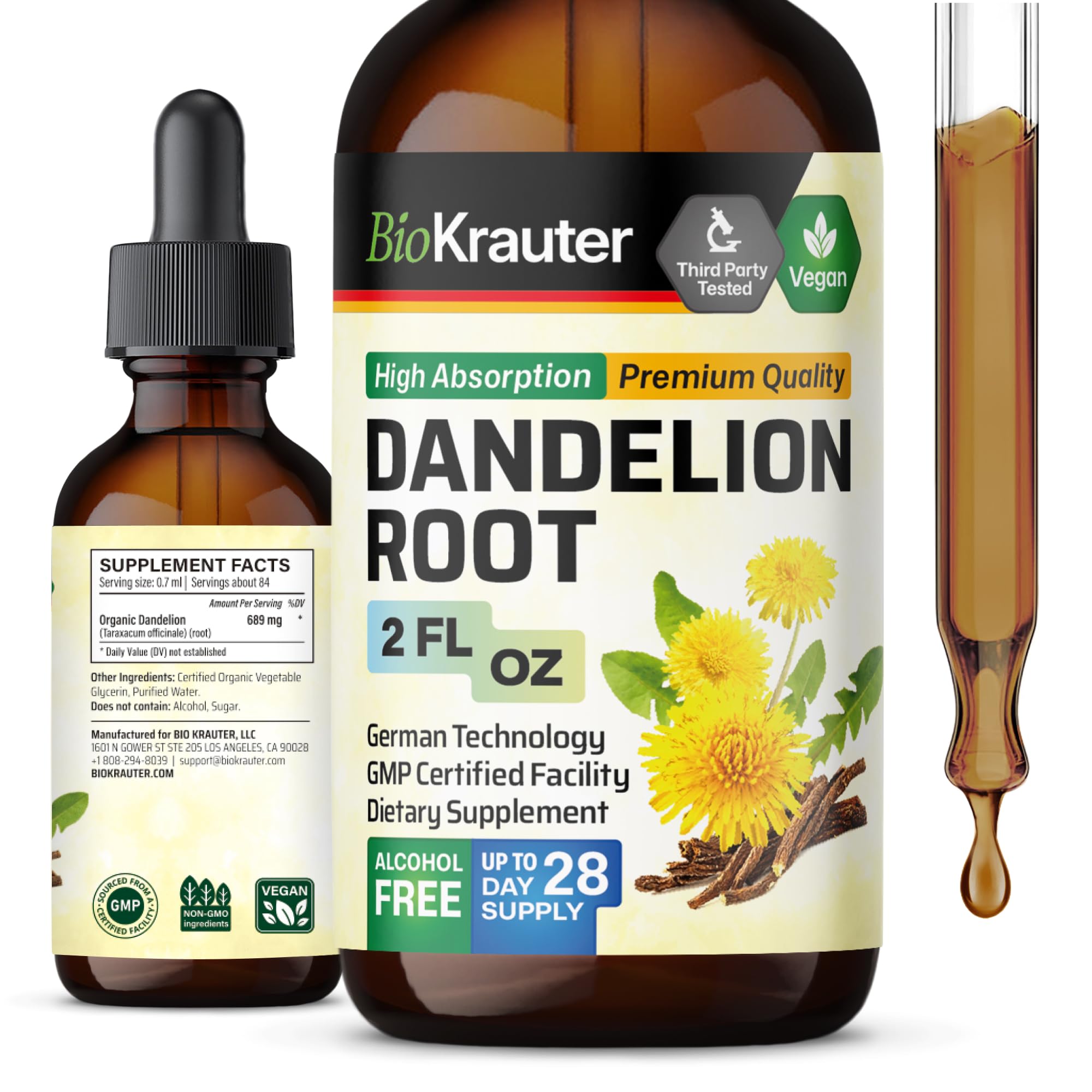 Snapklik.com : Dandelion Root Tincture - Organic Dandelion Root Liquid ...