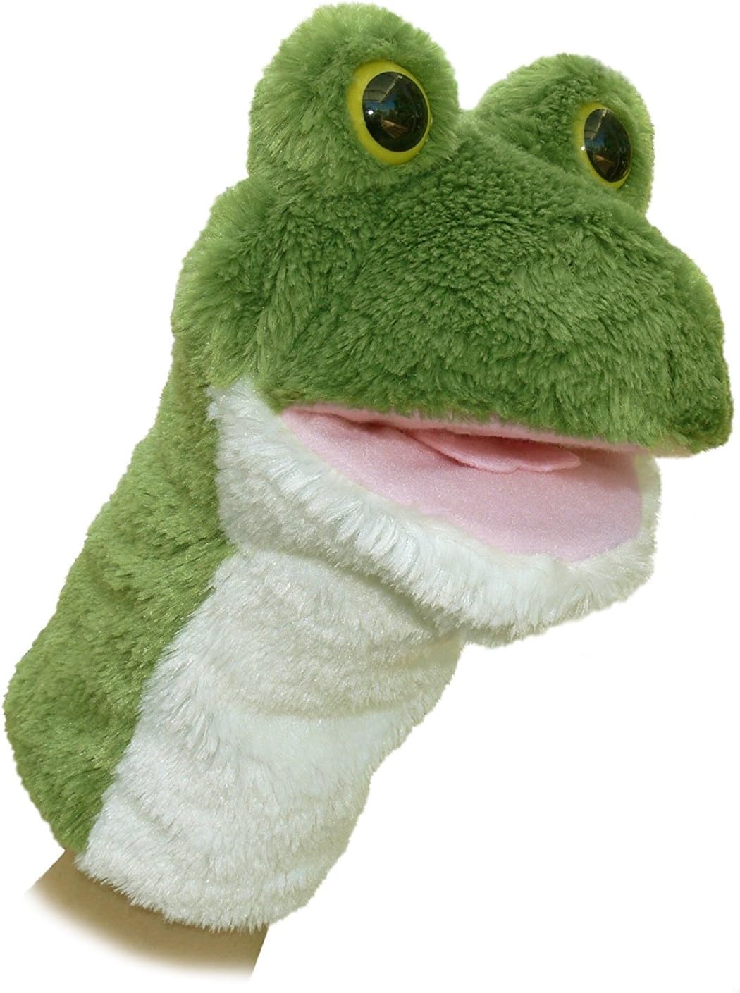 Amazon.com: Aurora® Interactive Hand Puppet Frog Stuffed Animal ...