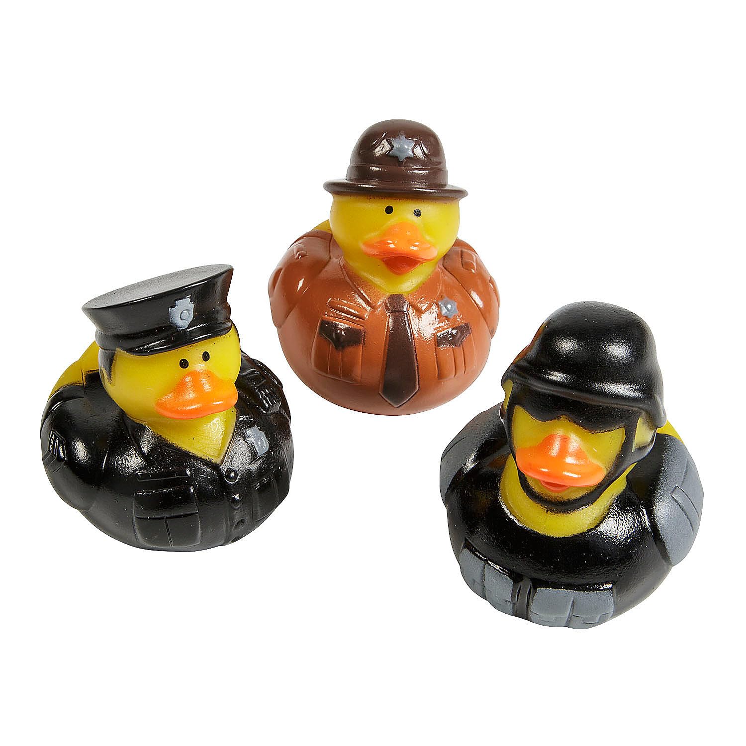 Amazon.com: Law Enforcement Rubber Duckies, 12 Pieces, Police Officer ...