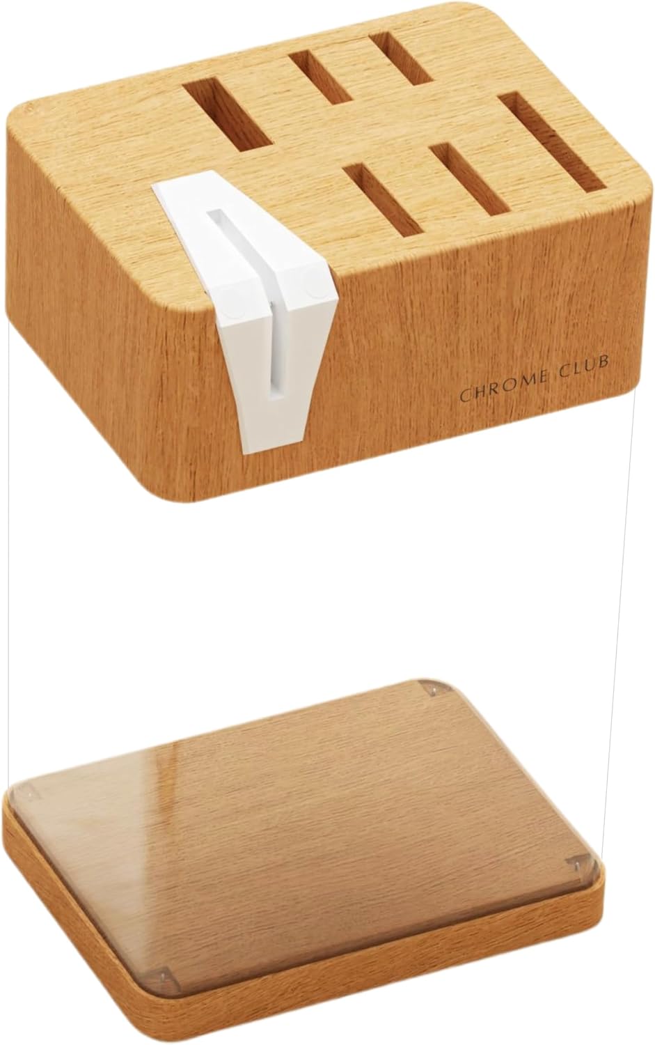 Amazon.com: CHROME CLUB Universal Knife Block without Knives - 6 Slot ...