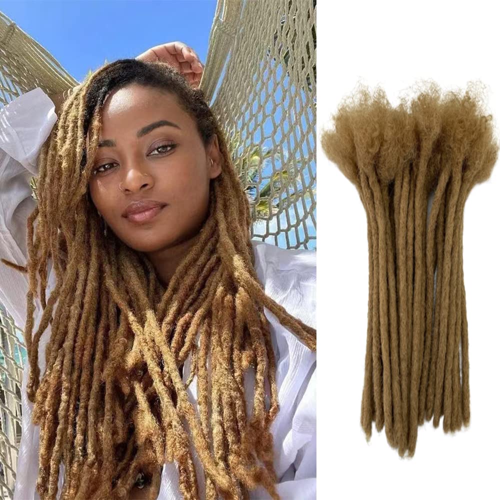 Amazon.com : 0.6cm #27 8inch 100 Stands Loc Extensions Human Hair 100% ...