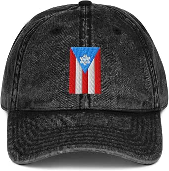 Puerto Rico Taino Hat (Embroidered Dad Cap) Black at Amazon Men’s ...