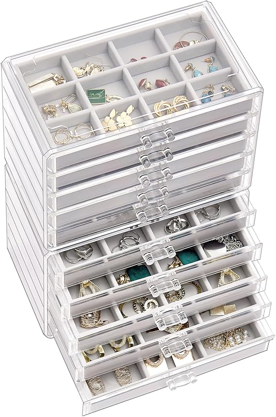 Amazon.com: ProCase Earring Organizer Jewelry Organizer Box with 10 ...