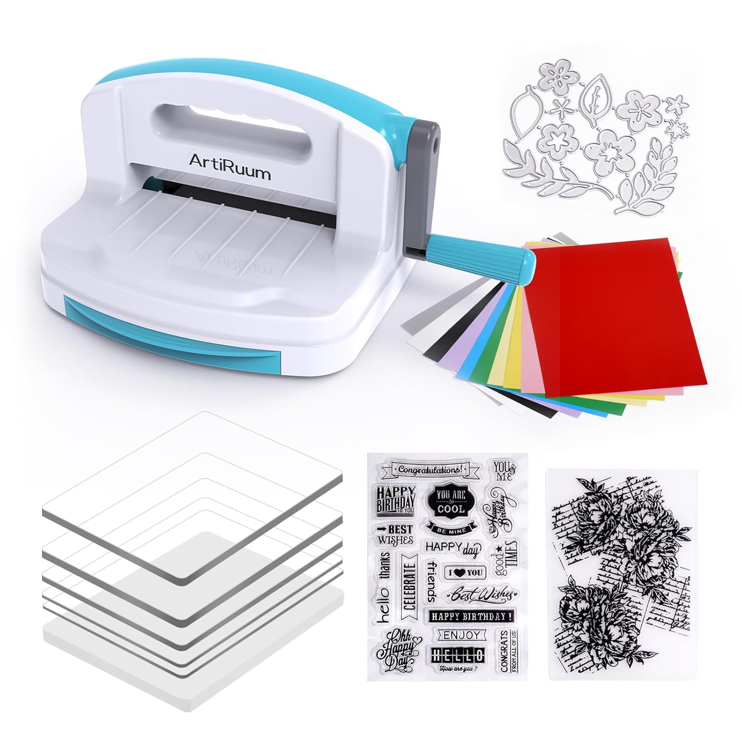 Amazon.com: ArtiRuum Manual Die Cutting & Embossing Machine,Portable ...