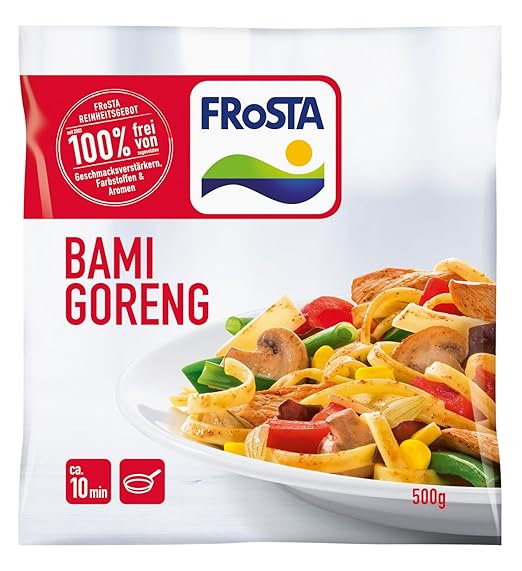 FRoSTA Bami Goreng, Hähnchenbrust & Nudeln, Sojasauce, Bambussprossen ...