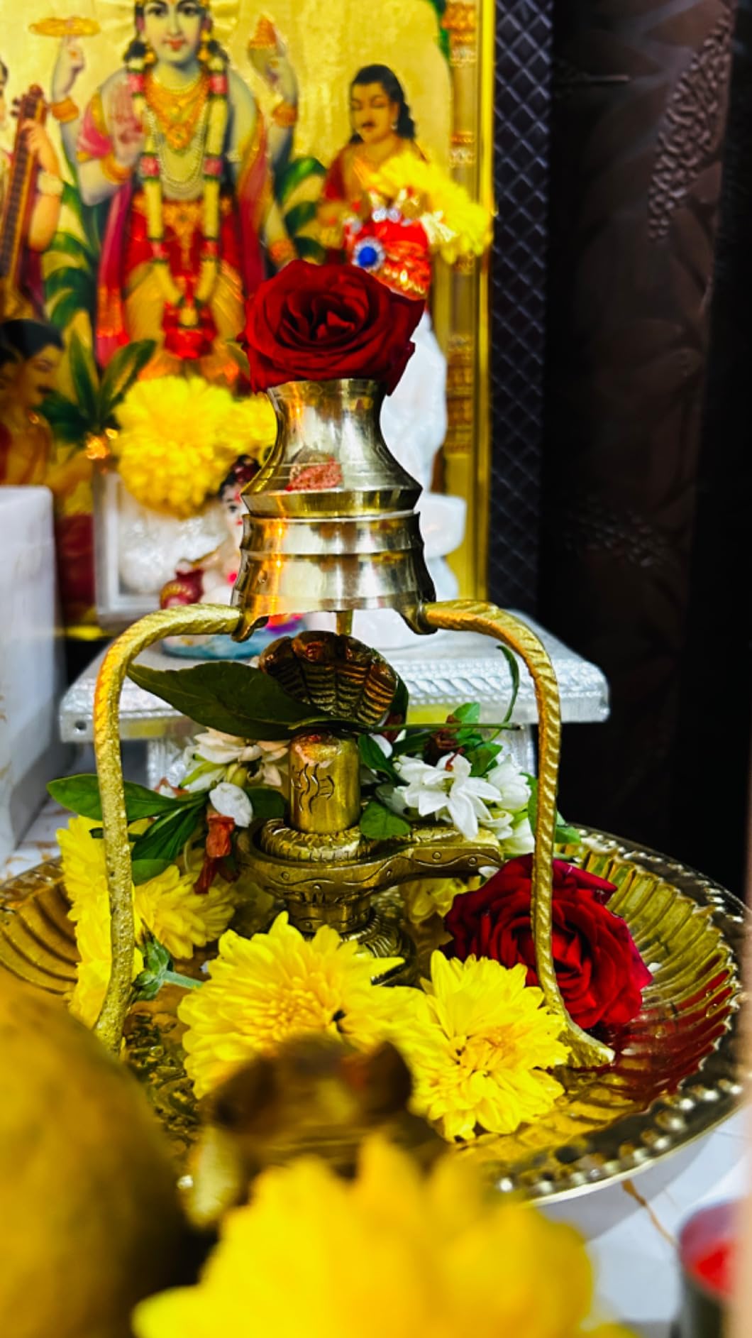 Buy SKanda Decors Lord Muruga Vel, Gold Finish, 10 cm and 85 Grams ...