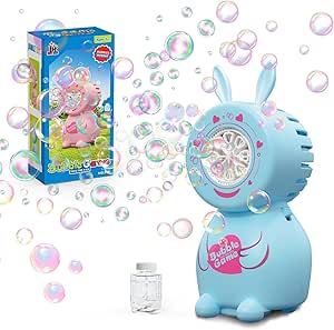 Bombble Bunny Bubble Machine, Automatic Bubble Blowing Machine for Kids ...