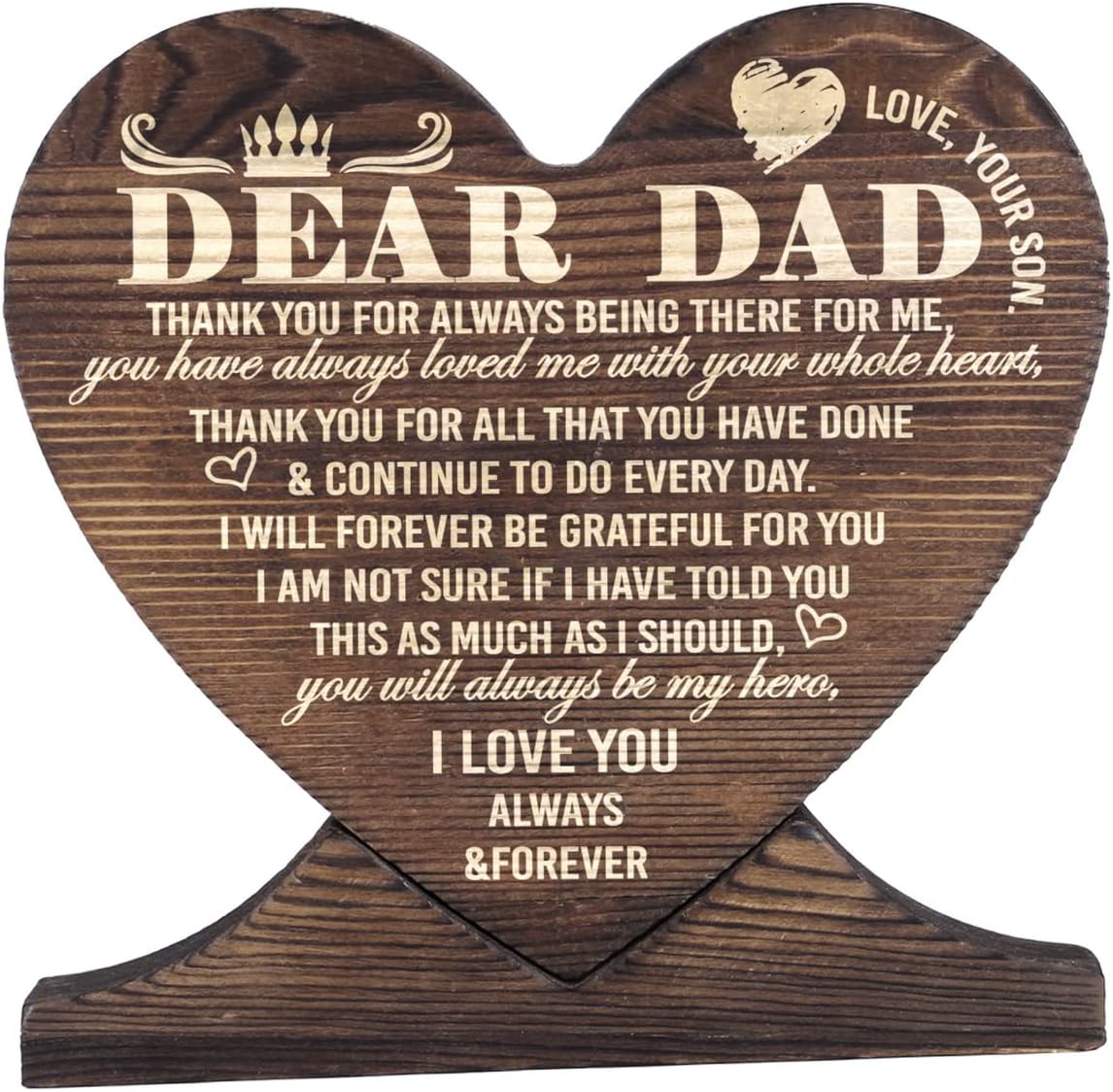 Amazon.com: Dad Father's Day Gifts Wood Sign, Dad Gift for Birthday ...