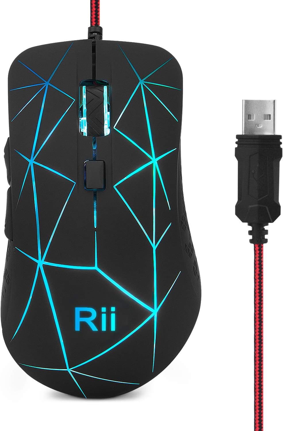 Amazon.com: Rii RGB Wired Gaming Mouse, USB Optical Computer Mice with ...