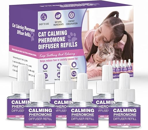 Amazon.com : Cat Pheromones Calming Diffuser Refill 6 Pack Multicat ...