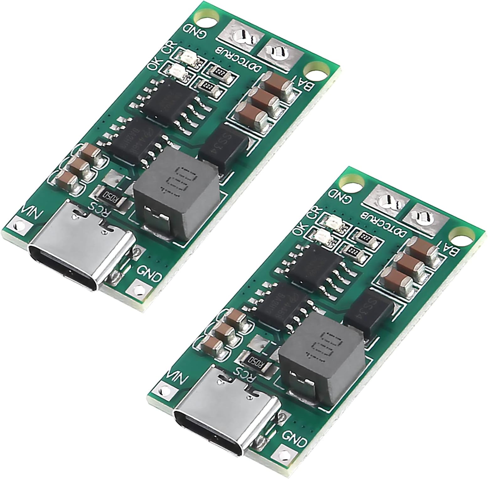 Amazon.com: ATNSINC 2PCS Multi-Cell 2S 3S 4S Type-C USB Boost Converter ...
