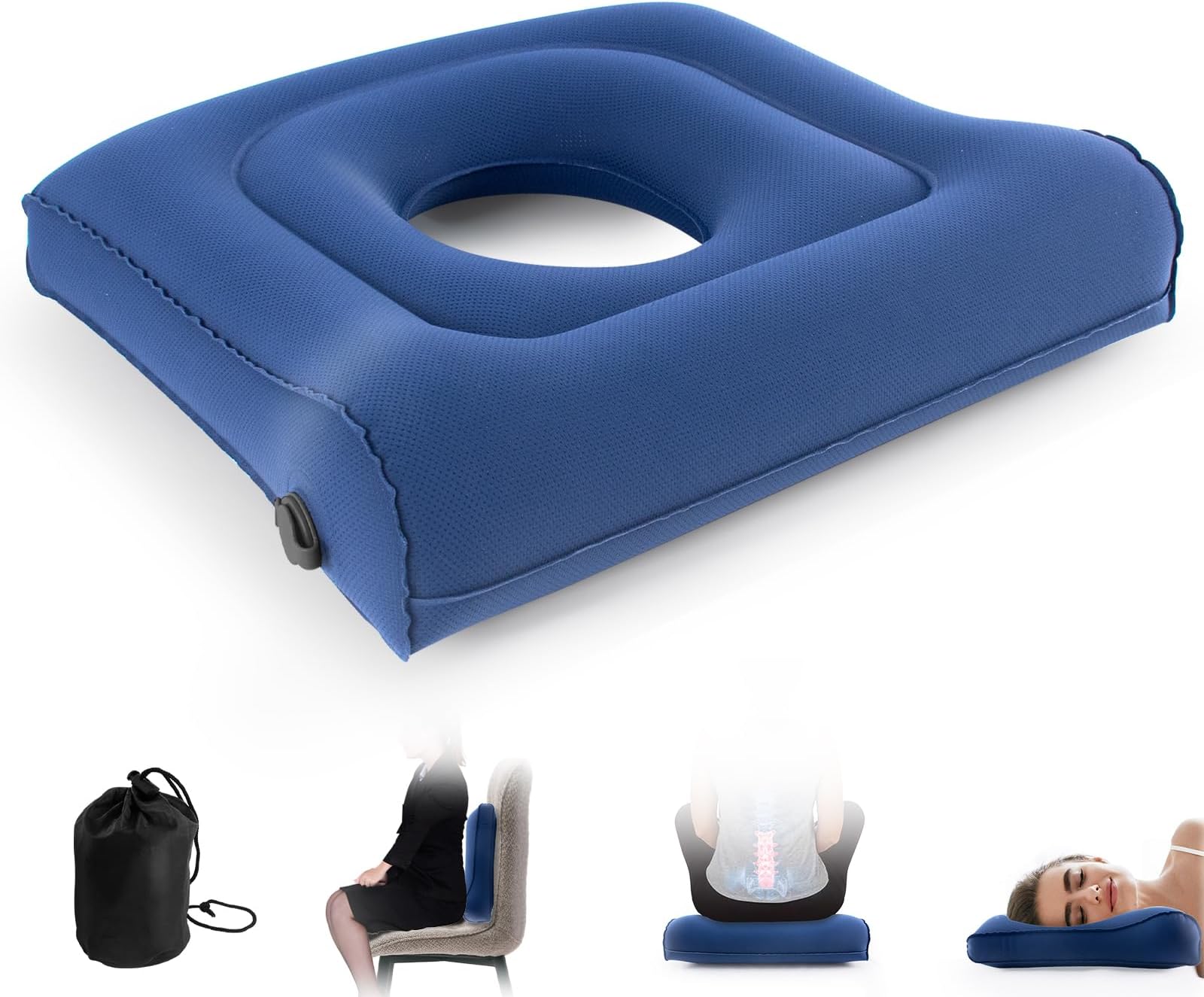 Amazon.com: Inflatable Donut Pillow,Hemorrhoid Cushion- Excellent for ...