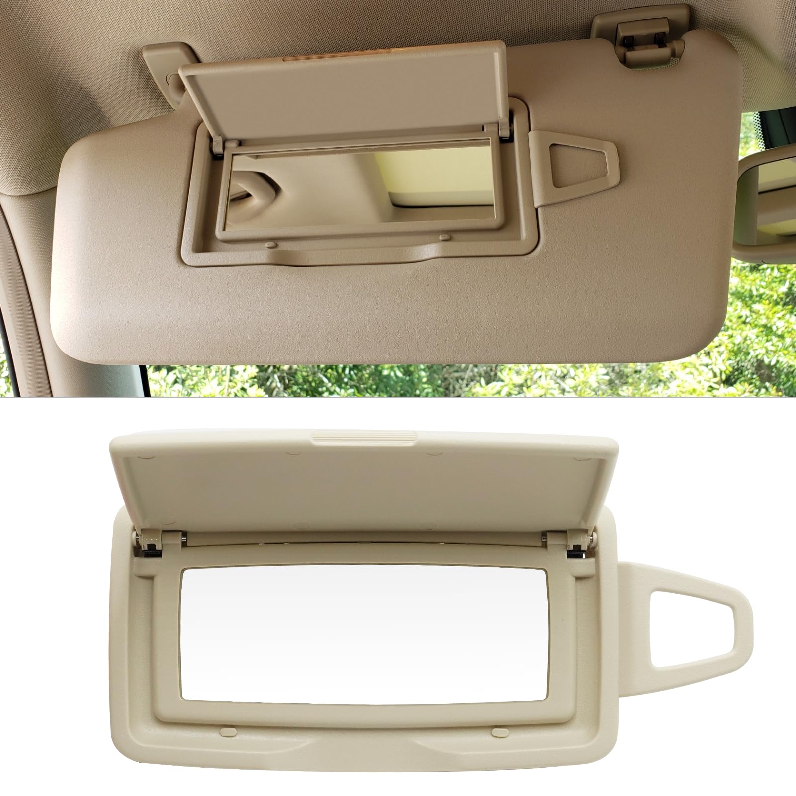 Amazon.com: Compatible with Mercedes Benz Sun Visor Vanity Mirror Cover ...