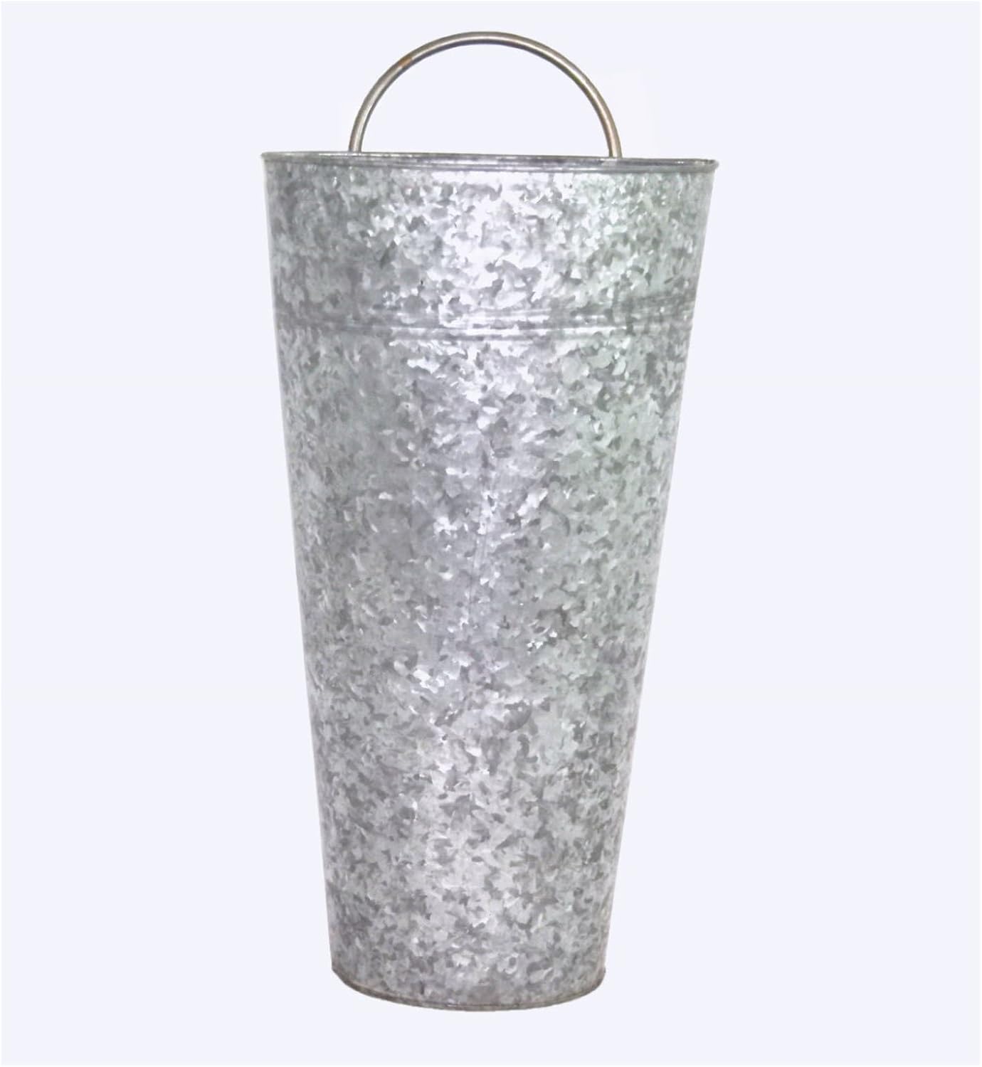 Amazon.com: Medium Weathered Look Hanging Half Bucket : Patio, Lawn ...