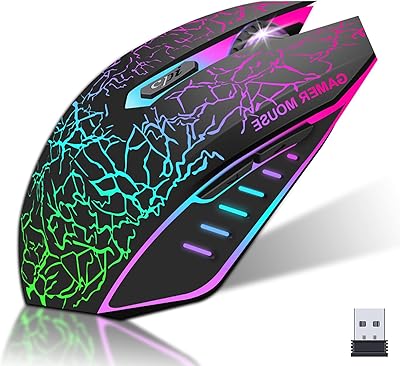 VersionTECH. Gaming Mouse Ergonomic Wired Computer Mouse with 7 Colors ...