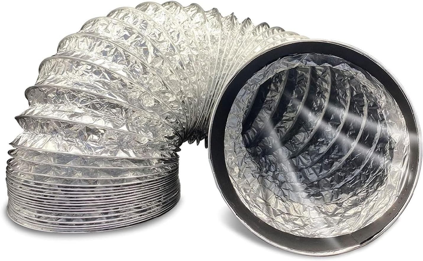 Vent Duct 4.9ft Flexible Dryer Vent Hose HVAC Ventilation Ducting Non ...