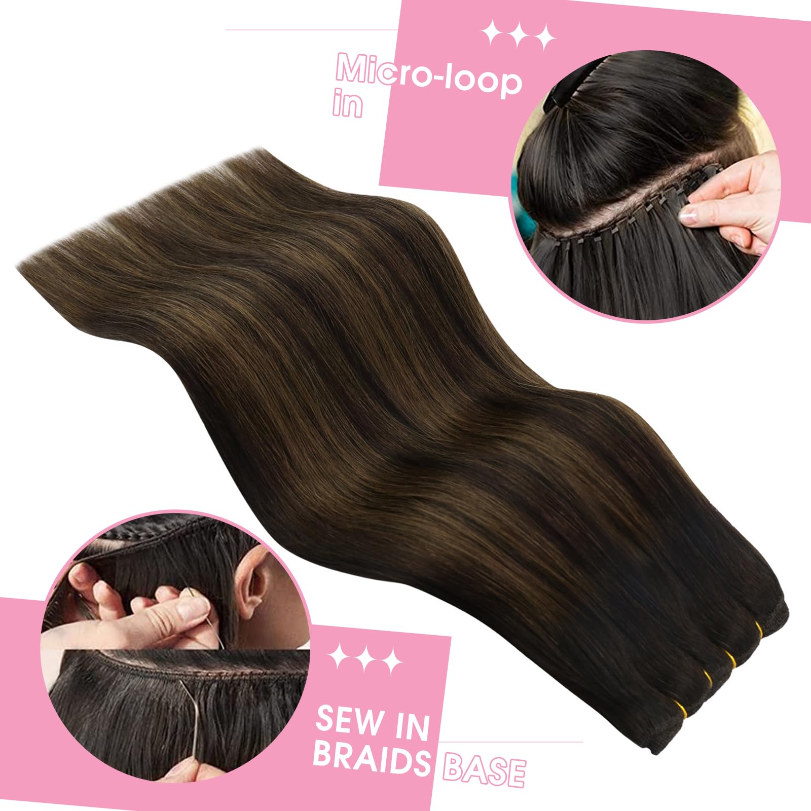 Ombre Steil Haar Terug Honing Blonde Ombre Hoogtepunt Menselijk Haar U