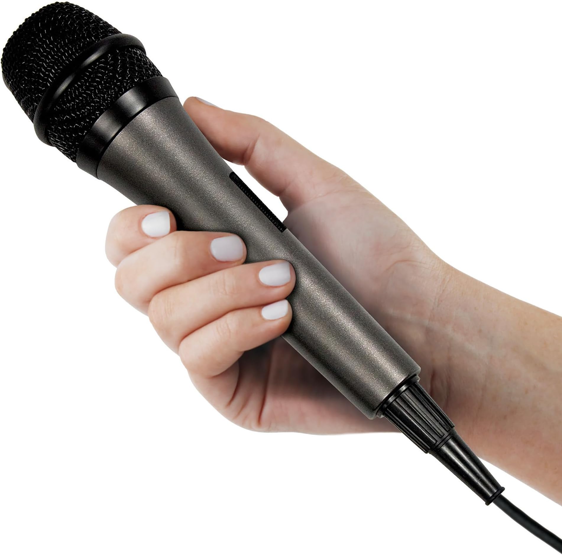 Singing Machine SMM-205 Dynamic Karaoke Microphone with 10.5 ft Cord ...