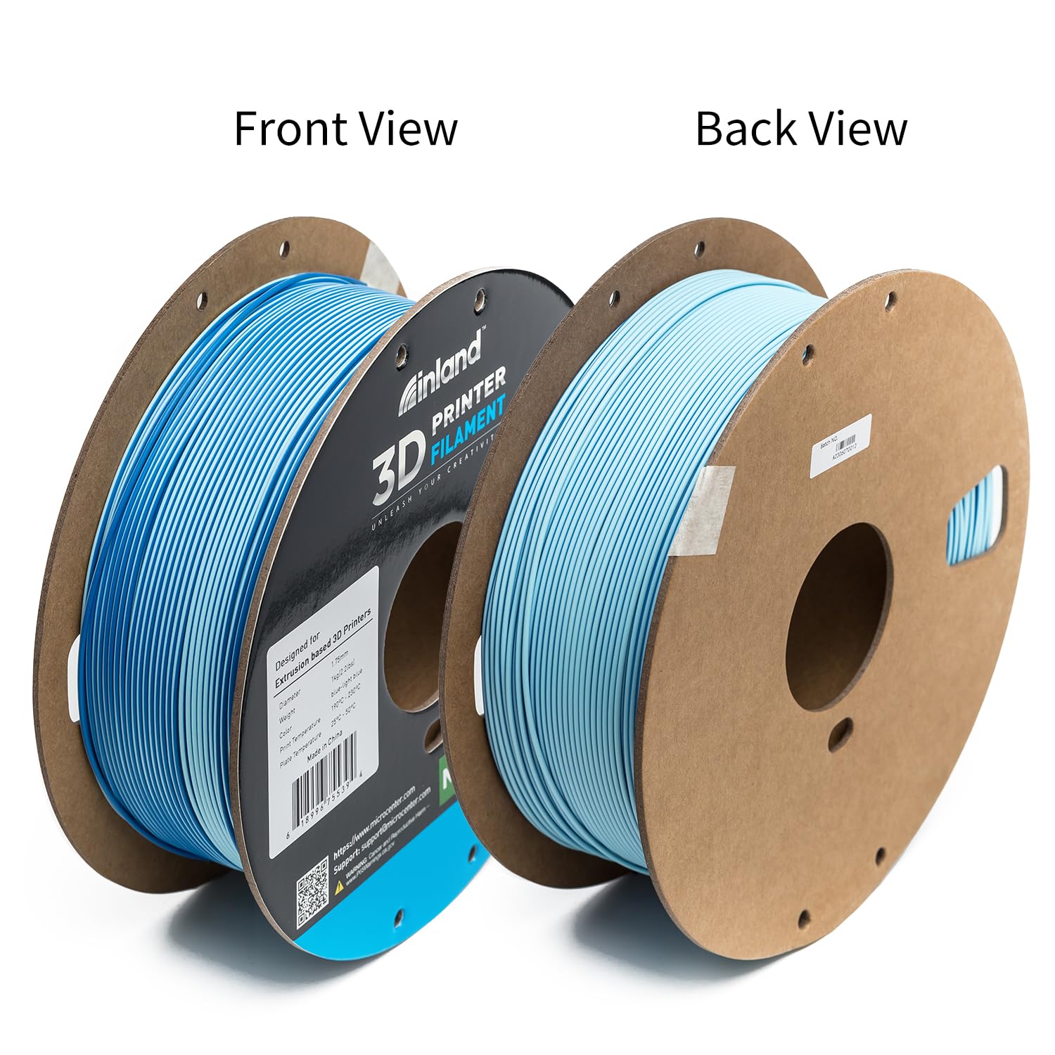 Snapklik.com : INLAND Micro Center Dual Color Matte PLA Filament 1.75mm ...