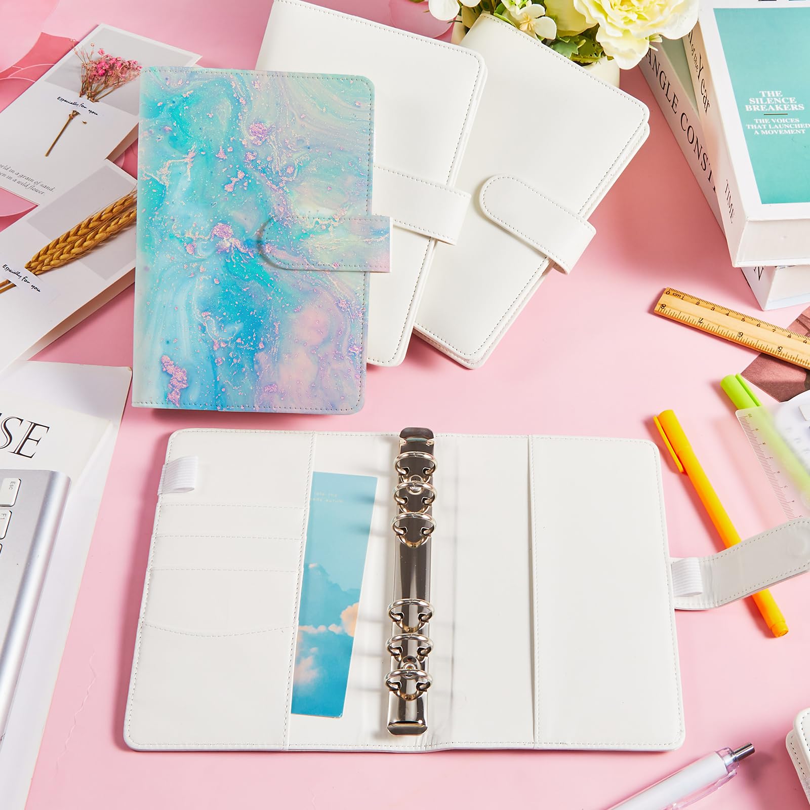 Snapklik.com : Yeaqee 5 Pieces Sublimation Blank A6 PU Leather Notebook ...