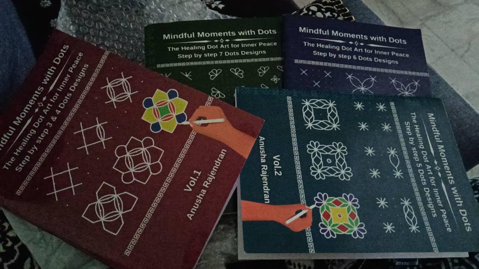 Mindful Rangoli Art – Combo Pack of 4 Books | Each Kolam Book with 50 ...