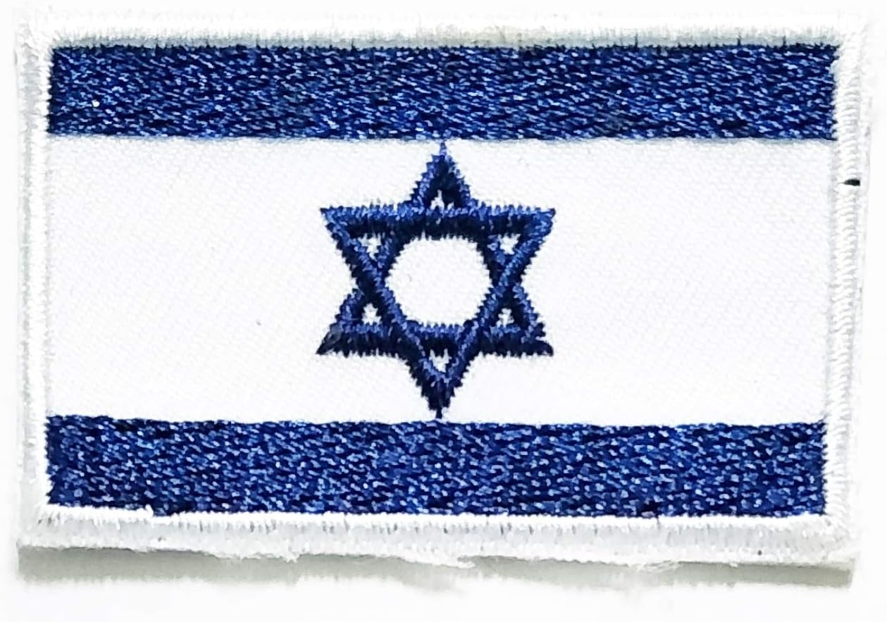 Amazon.com: Nipitshop Patches Mini Israel National Flag Sew on Patch ...