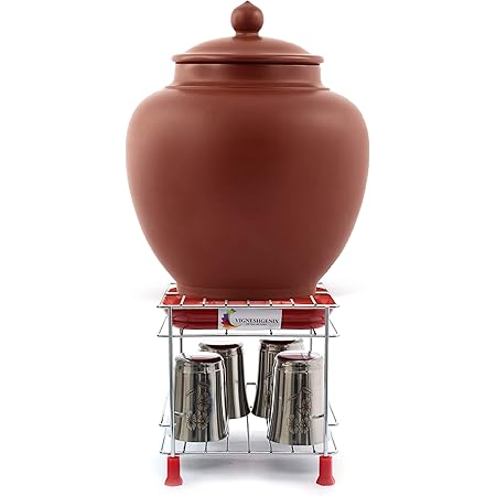 VIGSHRISE Stainless Steel 3 in 1 Matka Stand For Water Pot Stand 20X ...