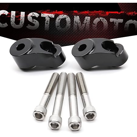 Amazon.com: Chrome Front Turn Signal Relocation Kit 39mm-49mm Tube ...