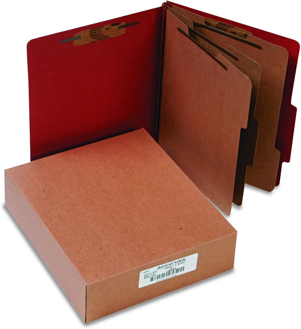 Amazon.com : ACCO 15038 ACCO Pressboard 20-Point Classification Folder ...
